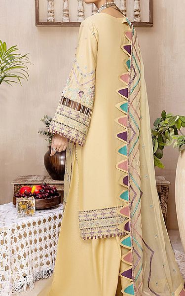 Adans Libas Light Golden Lawn Suit | Pakistani Lawn Dress in USA